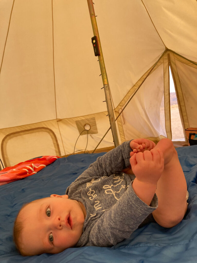 Glamping in Joshua Tree National Park with a Baby